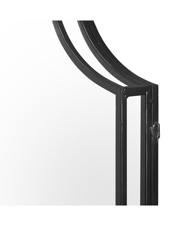 Walker Edison 32" Rectangle Notched Corner Metal Framed Mirror - Macy's