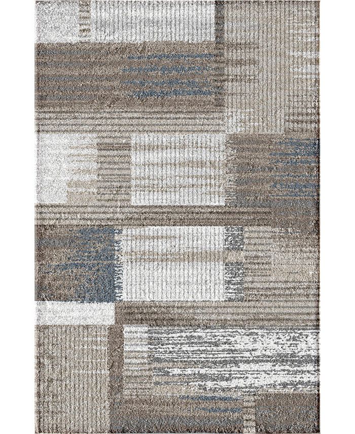 Portland Textiles Urban Exposure Quiti Gray 5' x 7'6" Area Rug - Macy's