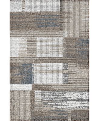 Portland Textiles Urban Exposure Quiti Gray 5' x 7'6" Area Rug - Macy's
