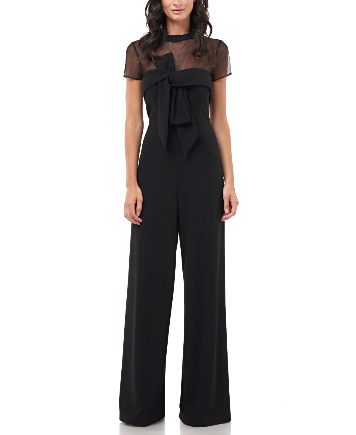 Click here for Crepe Jumpsuit With - BLACK prices