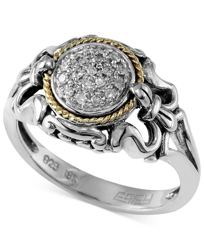 EFFY Collection Balissima by EFFY® Diamond Accent Scrolled Ring in ...