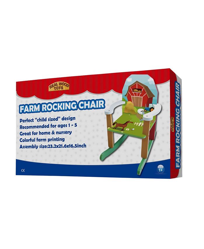 Homeware Wood Farm Rocking Chair - Macy's