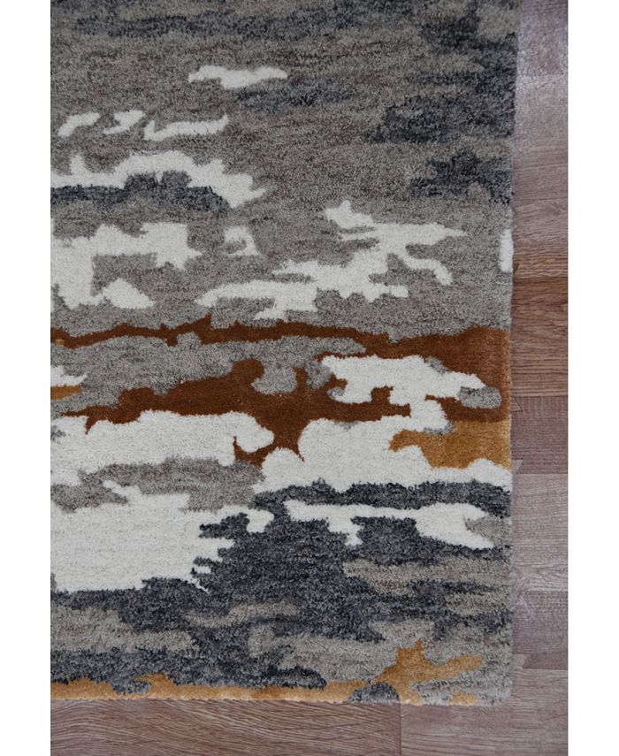 Amer Rugs Abstract ABS-3 Orange 5' x 8' Area Rug - Macy's