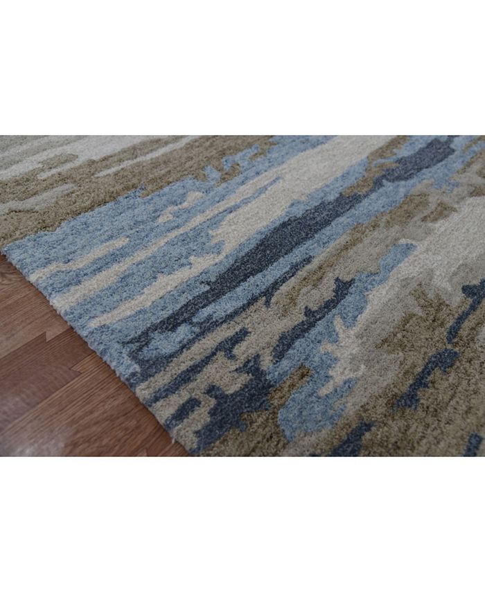 Amer Rugs Abstract ABS-5 Aquamarine 5' x 8' Area Rug - Macy's