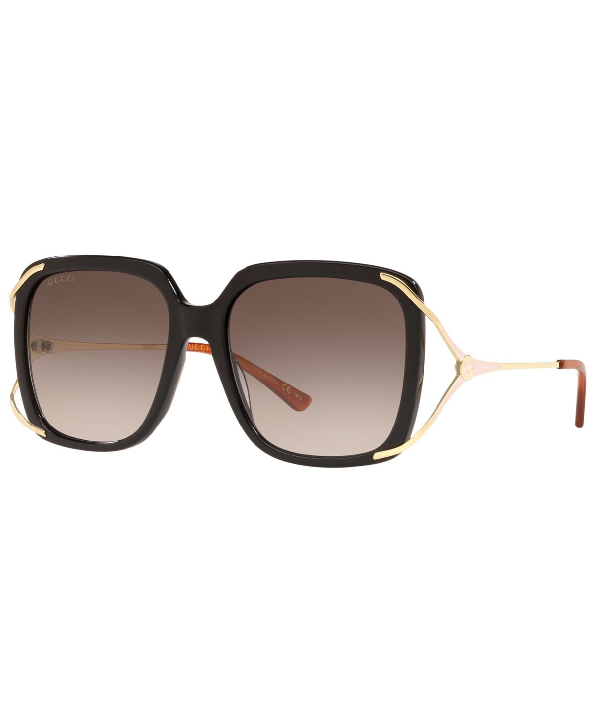 Click here for Gucci Womens Sunglasses  0GC001373 - BLACK SHINY/G... prices