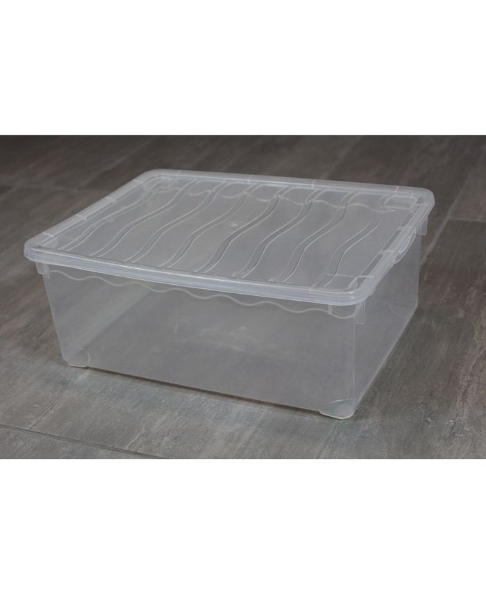 Basicwise Vintiquewise Plastic Storage Container Shoe Box Macys