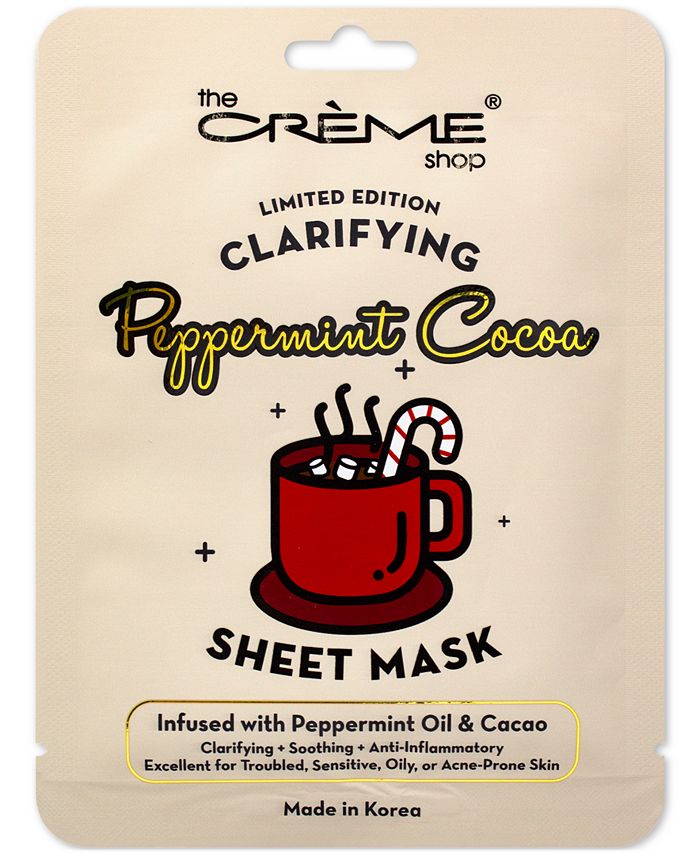 The Crème Shop Peppermint Cocoa Sheet Mask, 5-Pk. - Macy's
