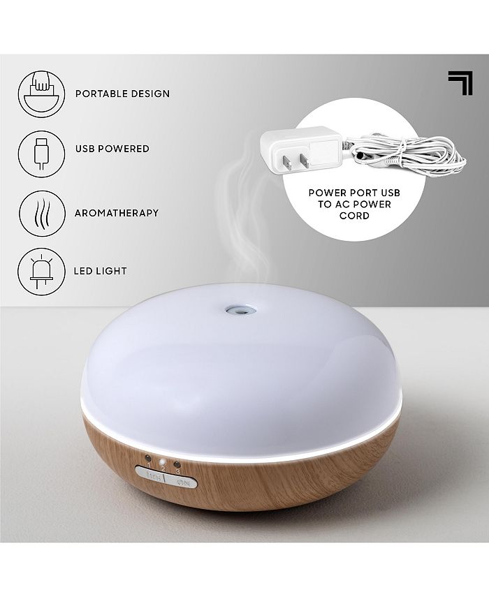 Sharper Image Diffuser Ultrasonic Aromatherapy Dome LED 100mL - Macy's