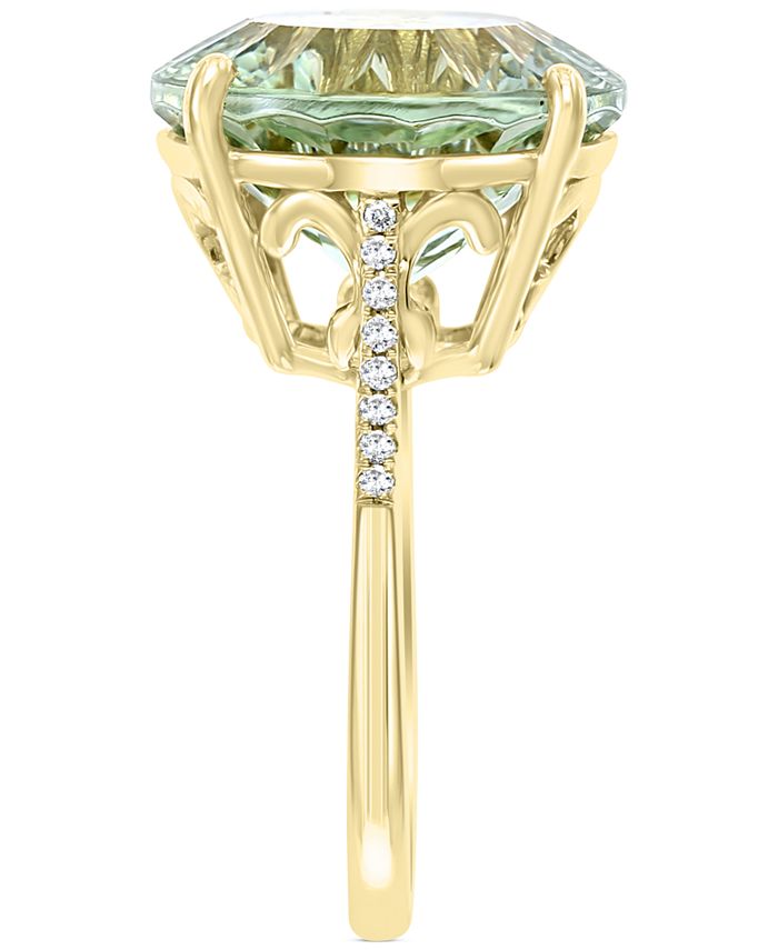 EFFY Collection EFFY® Green Quartz (9-1/2 ct. t.w.) & Diamond (1/20 ct ...