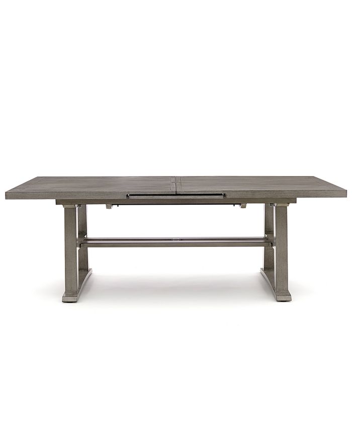 Agio CLOSEOUT! Wayland Aluminum 87" x 40" (extends to 110") Outdoor ...