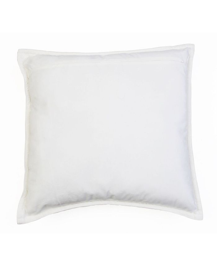 THRO Dunham Rope Trim Velvet Pillow, 22" X 22" - Macy's