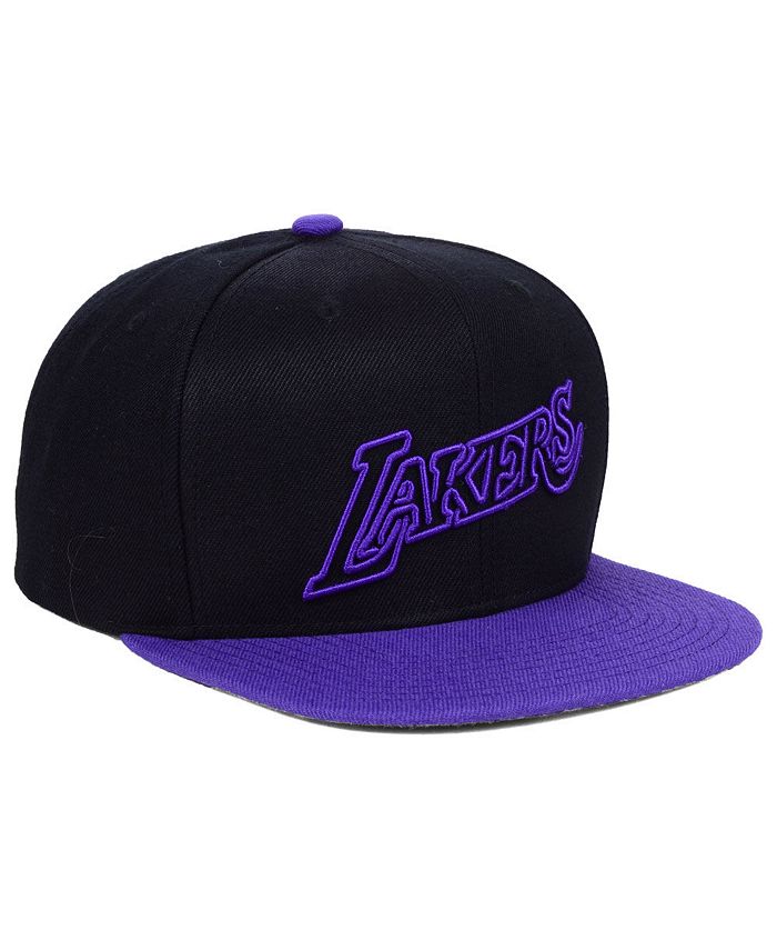 Mitchell & Ness Los Angeles Lakers Team Color Neon Snapback Cap - Macy's