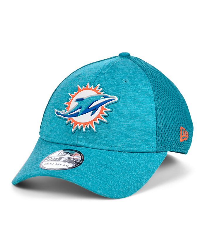 New Era Miami Dolphins Shadow Tech Rubber Neo 39THIRTY Cap - Macy's