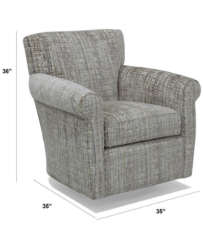 Furniture Zaniel 35" Fabric Accent Swivel Chair & Reviews - Furniture ...