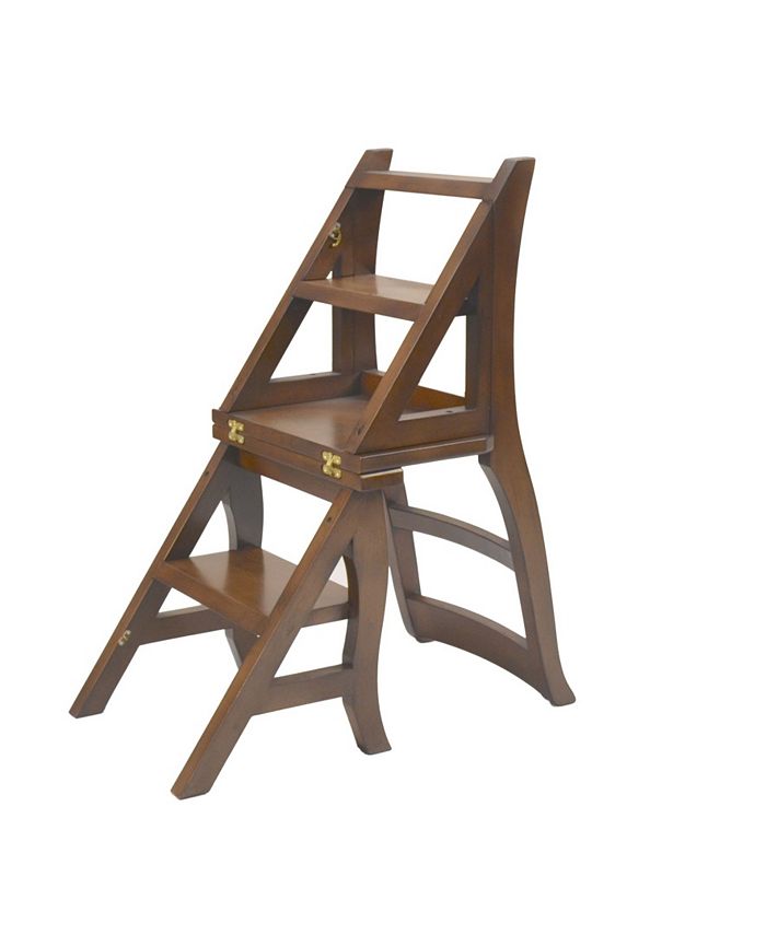 Carolina Living Folding Library Ladder Chair - Macy's