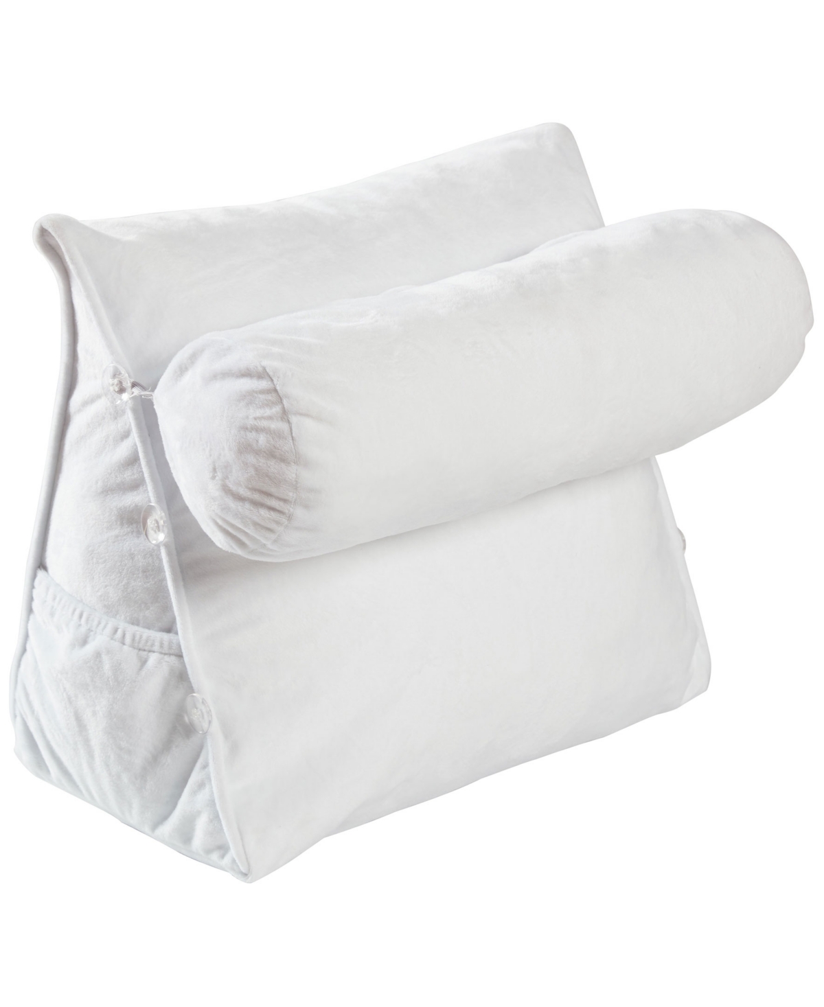Click here for Cheer Collection Bolster Wedge Pillow - White prices