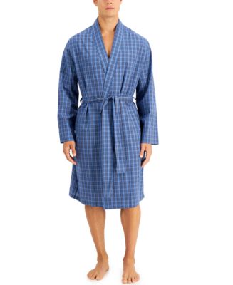 Club Room Men's Plaid Robe, Created for Macy's - Macy's