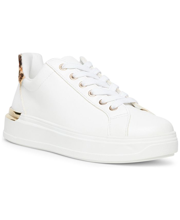 Steve Madden Women's Jaxie Flatform Lace-Up Sneakers - Macy's