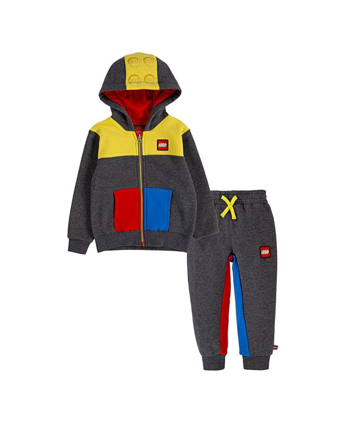 LEGO® LEGO Toddler Boys Fleece Zip Hoodie and Joggers Set - Macy's