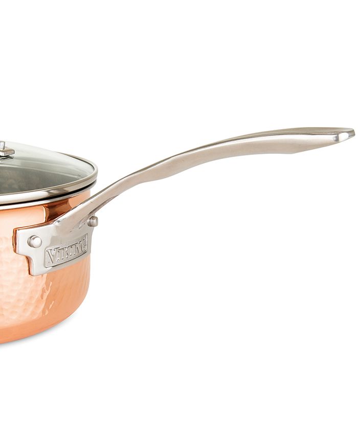 Viking 3-Ply Hammered Copper Clad 10-Pc. Cookware Set - Macy's