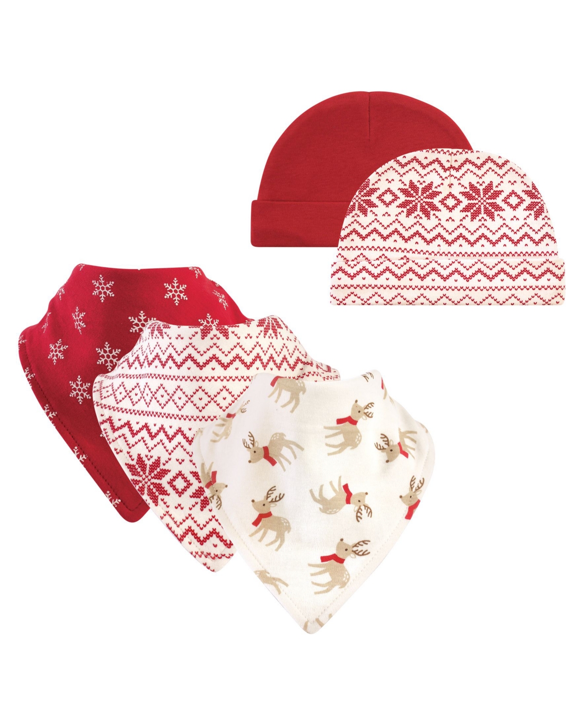 Click here for Hudson Baby Infant Boy Cotton Bib and Caps Set 5pk... prices