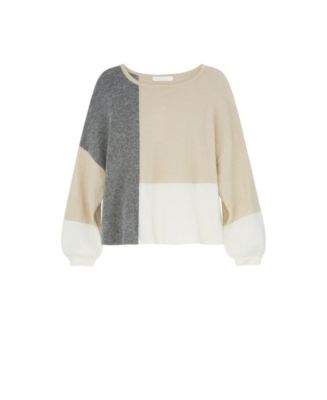 Women's Plus Size Color Block Sweater Top - Macy's