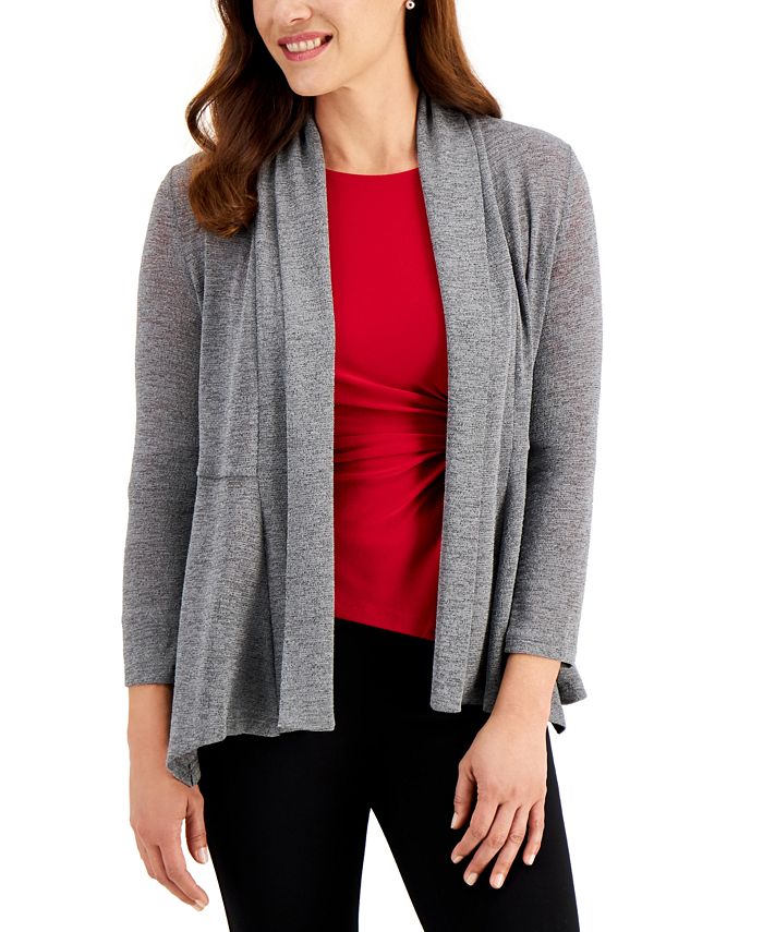 Kasper Petite Open-Front Cardigan - Macy's