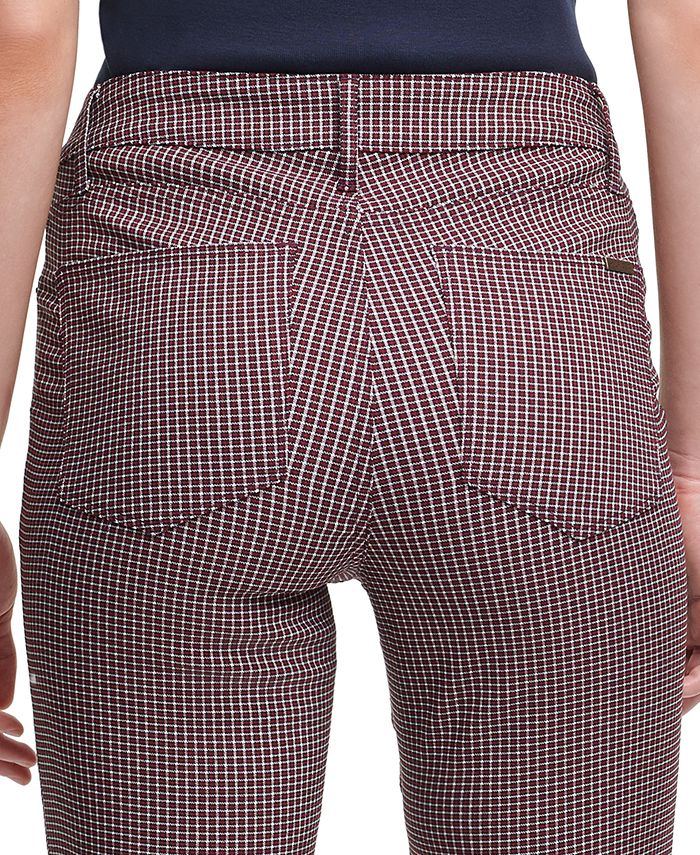 Tommy Hilfiger Check-Print Tapered Pants - Macy's