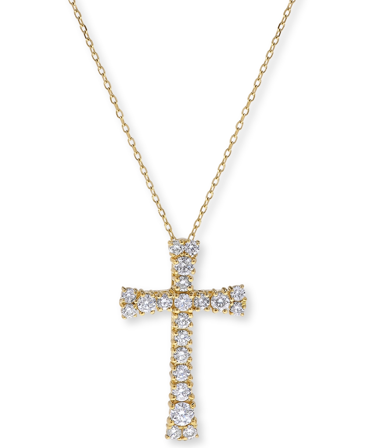 Click here for Diamond Cross Pendant Necklace (5/8 ct. t.w.) in 1... prices
