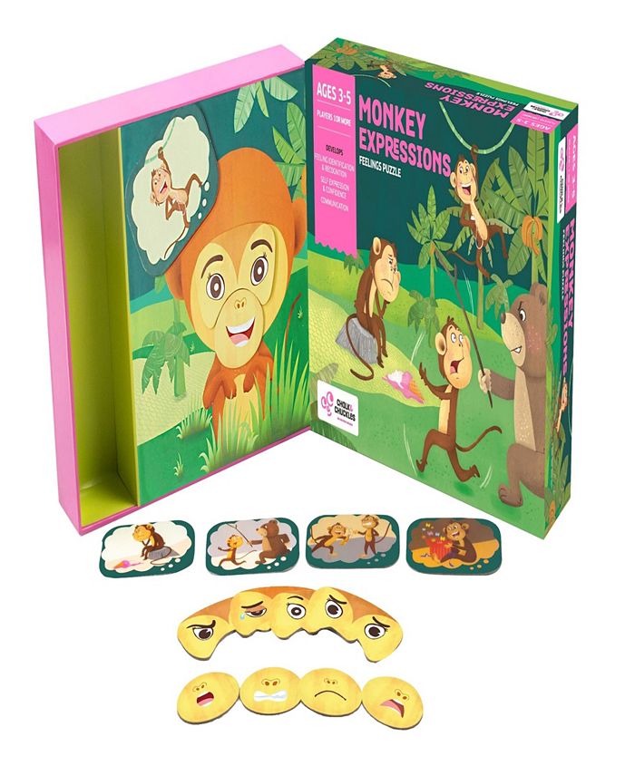 Chalk N Chuckles Role Play Monkey Expressions Game - Macy's