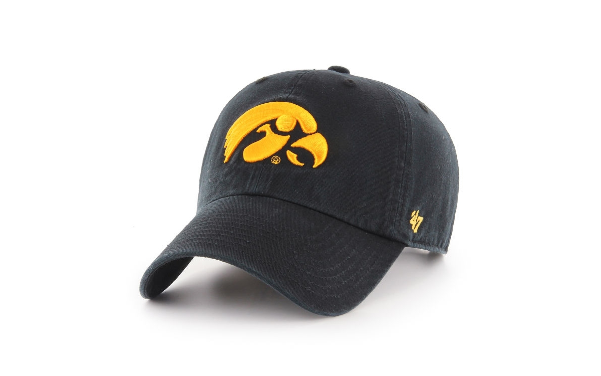 Click here for 47 Brand Iowa Hawkeyes Clean Up Cap - Black prices