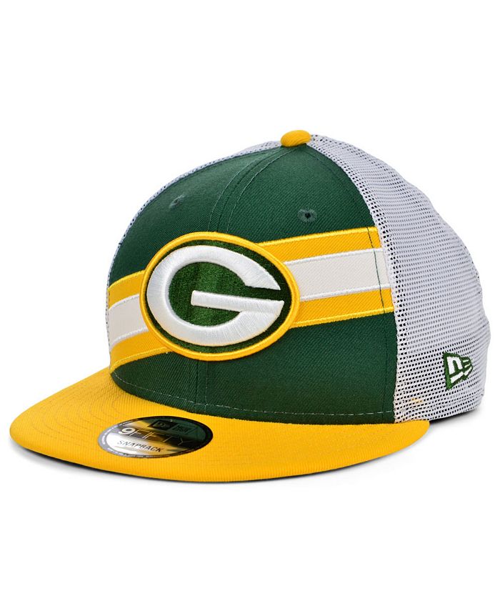 New Era Green Bay Packers Diagonal Trucker 9FIFTY Cap - Macy's