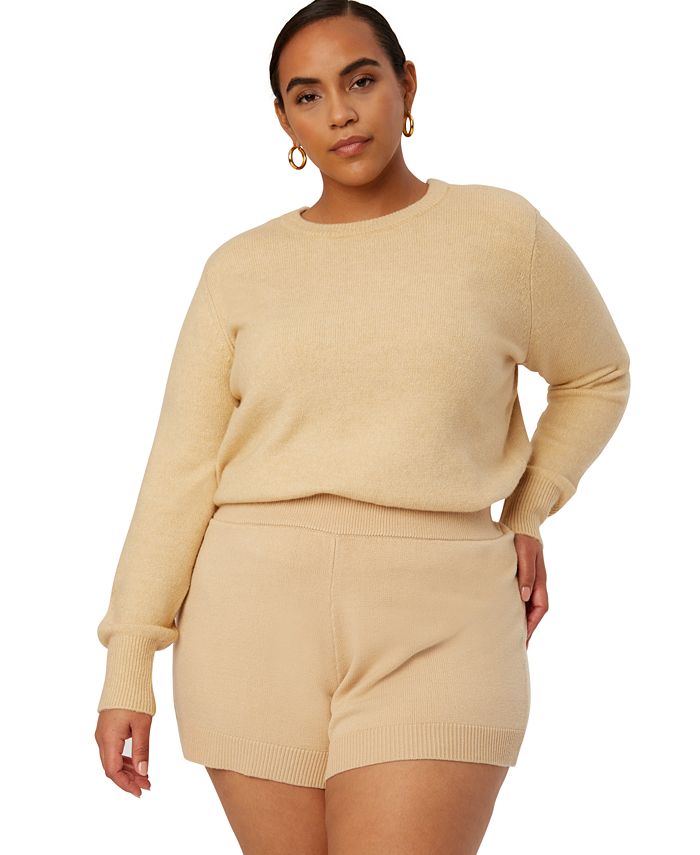 Danielle Bernstein Trendy Plus Size Pullover Sweater, Created for Macy ...