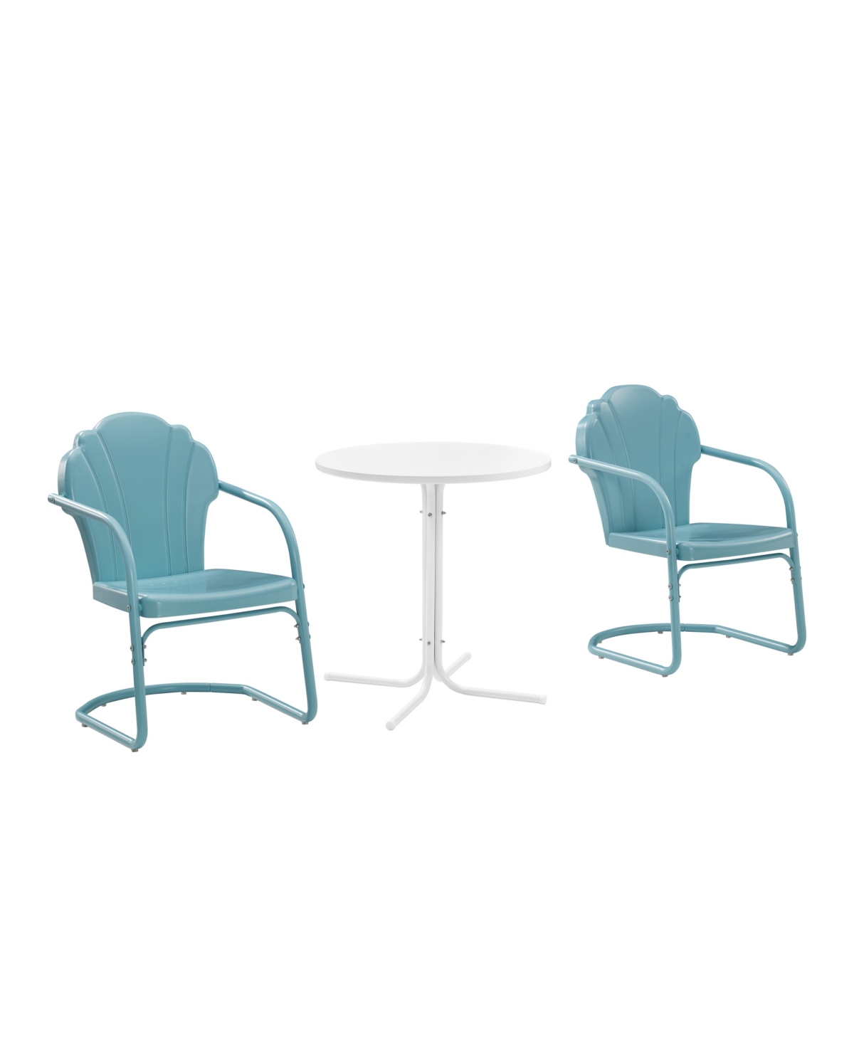 Click here for Tulip 3 Piece Outdoor Bistro Set - Blue prices