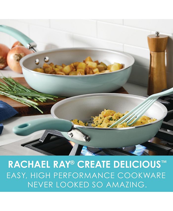 Rachael Ray Create Delicious Aluminum Nonstick Skillet 9.5" and 11.75 ...