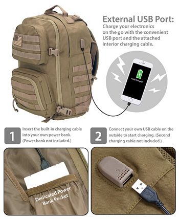 Rockland Military Tactical Laptop Backpack - Macy's