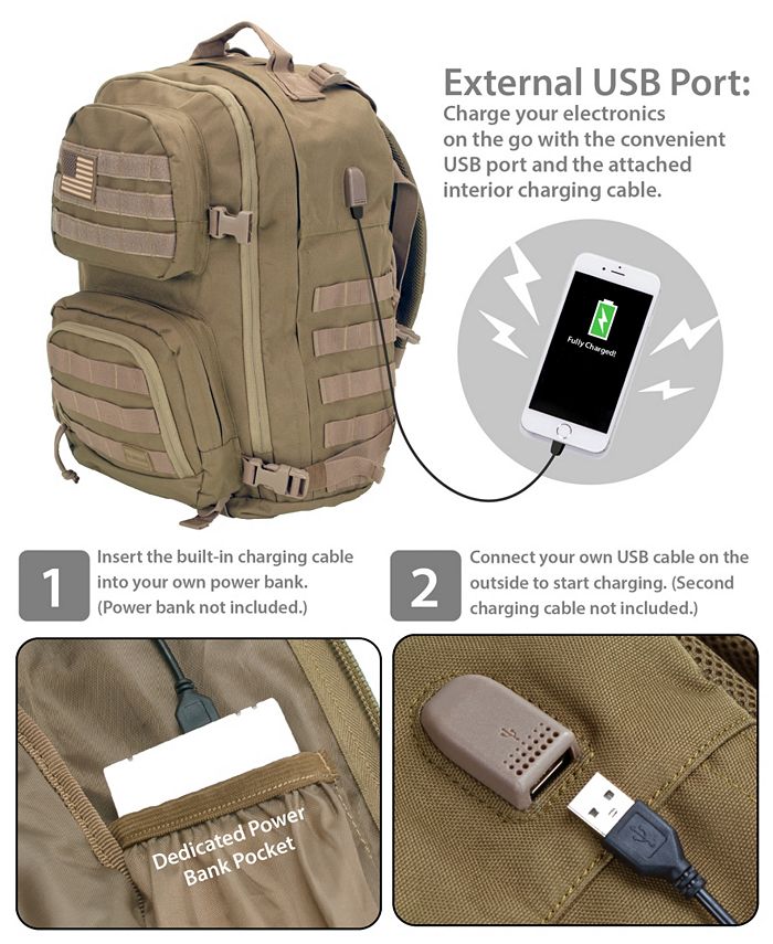 Rockland Military Tactical Laptop Backpack - Macy's