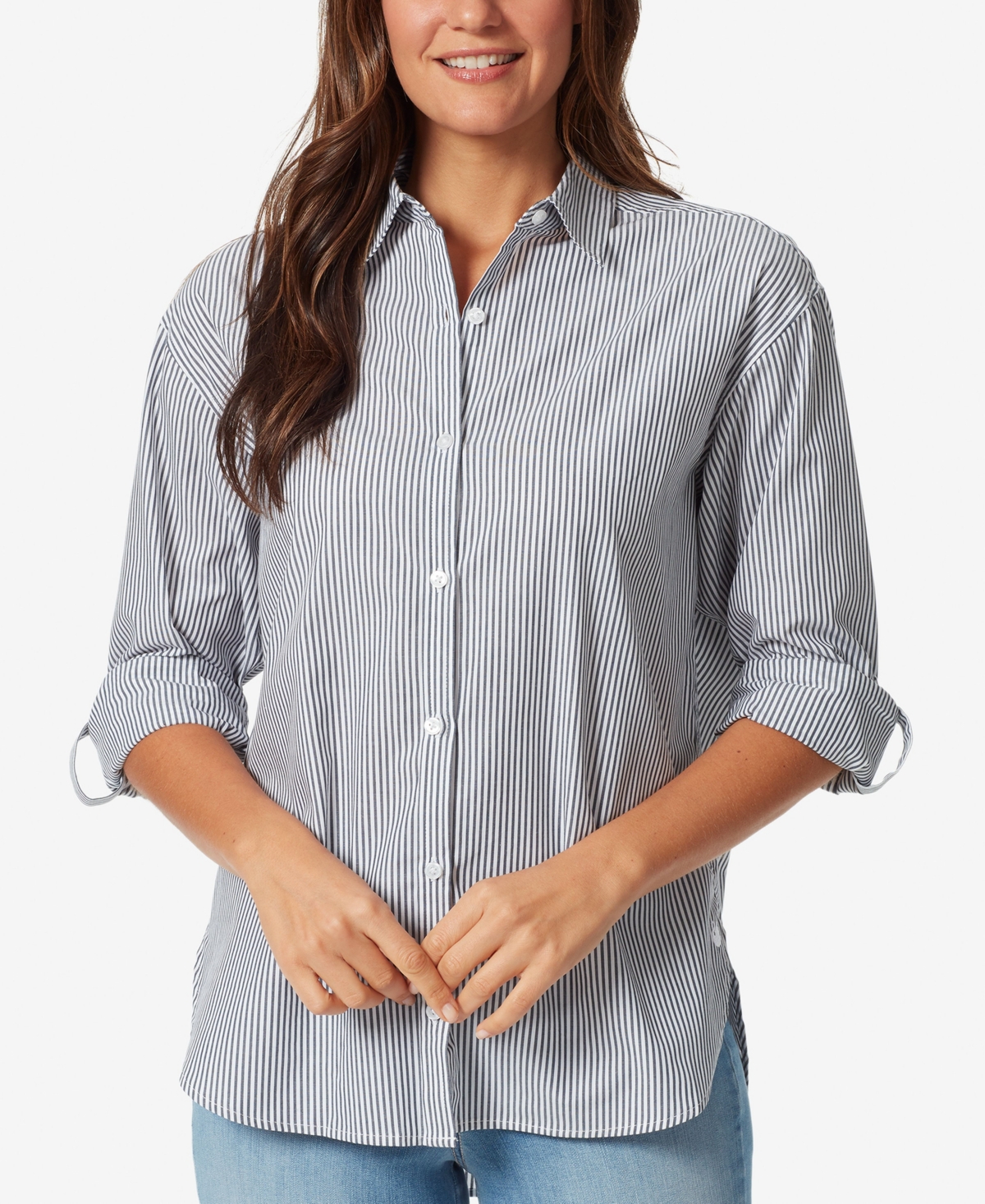 Click here for Gloria Vanderbilt Womens Amanda Button-Front Shirt... prices