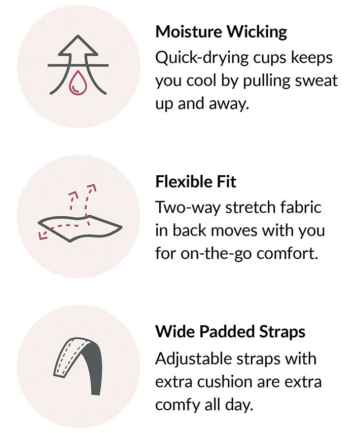 Glamorise Women's Full Figure Plus Size MagicLift Active Wirefree ...