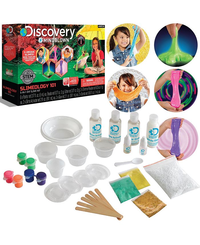 Discovery Kids Toy Slimeology 101 DIY 5-in-1 Kit- STEM - Macy's