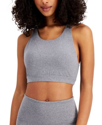 Ideology Sweat Set Low Impact Sports Bra, Created for Macy's - Macy's