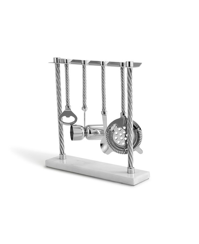 Michael Aram CLOSEOUT! Twist Bar Tool Set with Stand - Macy's