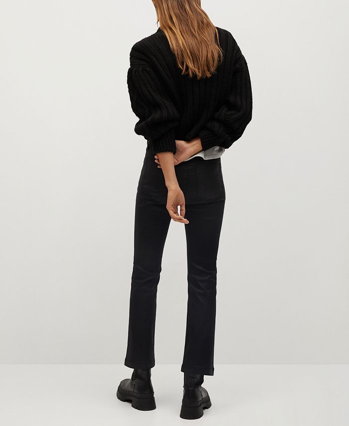 MANGO Women's Coated Bootcut Flare Jeans - Macy's