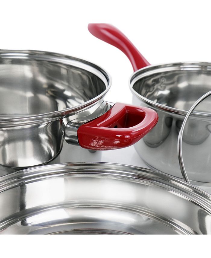 Gibson Home Crawson 7 Piece Cookware Set with Handles - Macy's