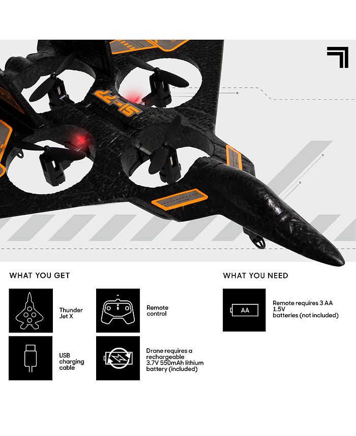 Sharper Image RC Thunder Jet X Stunt Drone - Macy's
