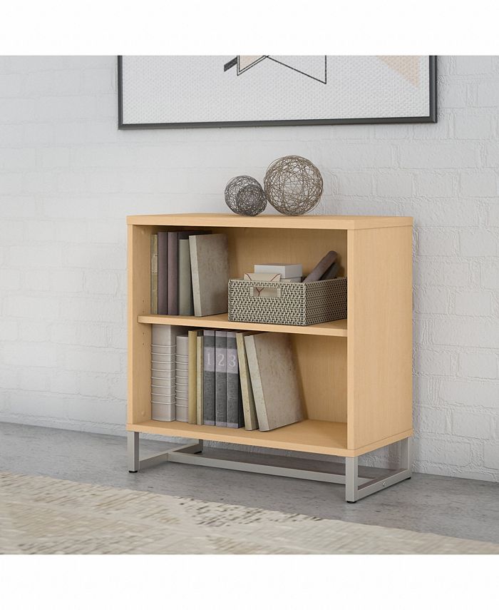 Kathy Ireland Office by Bush Furniture Method 2 Shelf Bookcase Cabinet ...