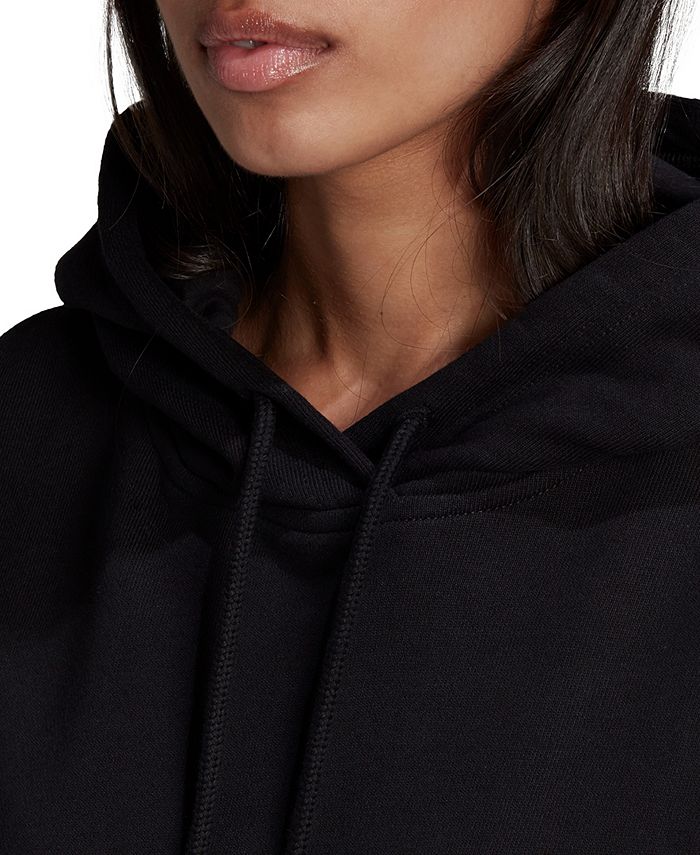 adidas Women's Cotton 3-Stripe Hoodie - Macy's