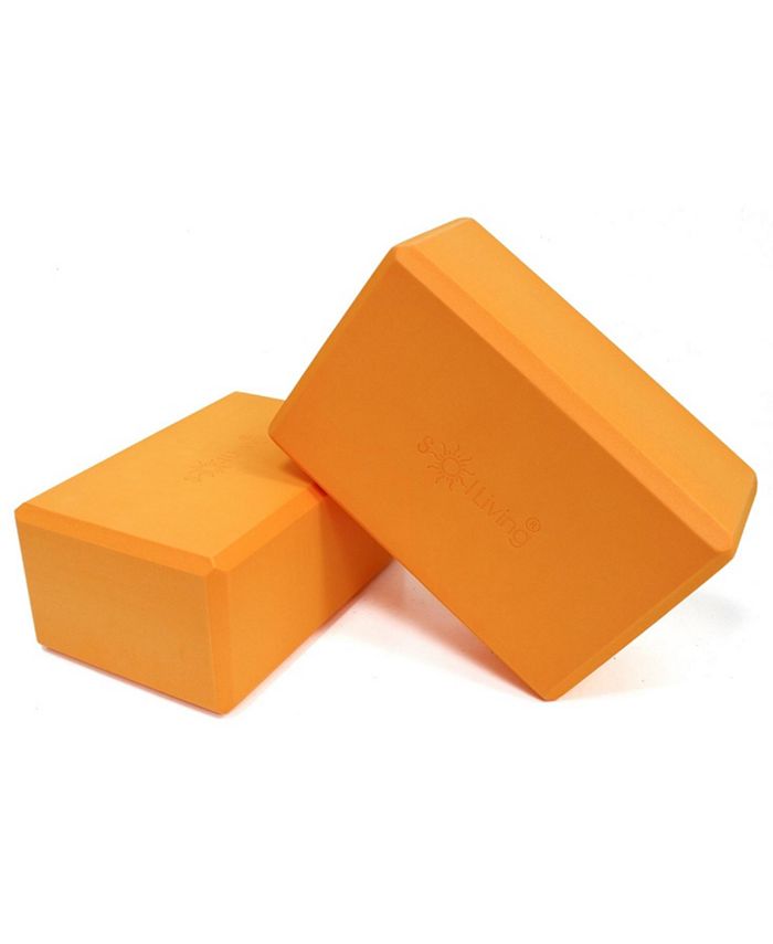 Sol Living Yoga Block, Pack of 2 - Macy's