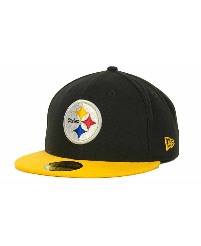 New Era Pittsburgh Steelers Black Team 59FIFTY Cap - Macy's