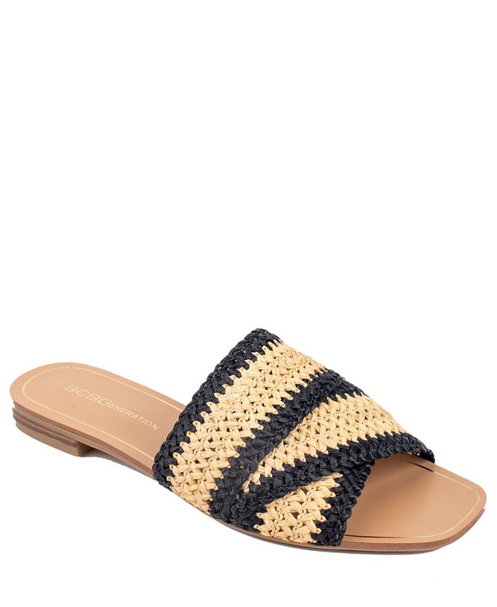 BCBGeneration Women's Krystin Woven Slide Sandal - Macy's